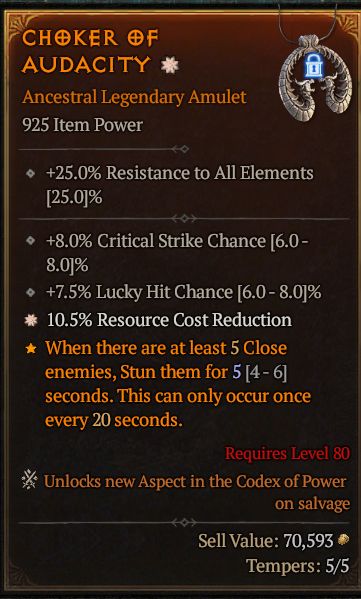 Buy Diablo 4 Legendary Items Amulet | items7.com